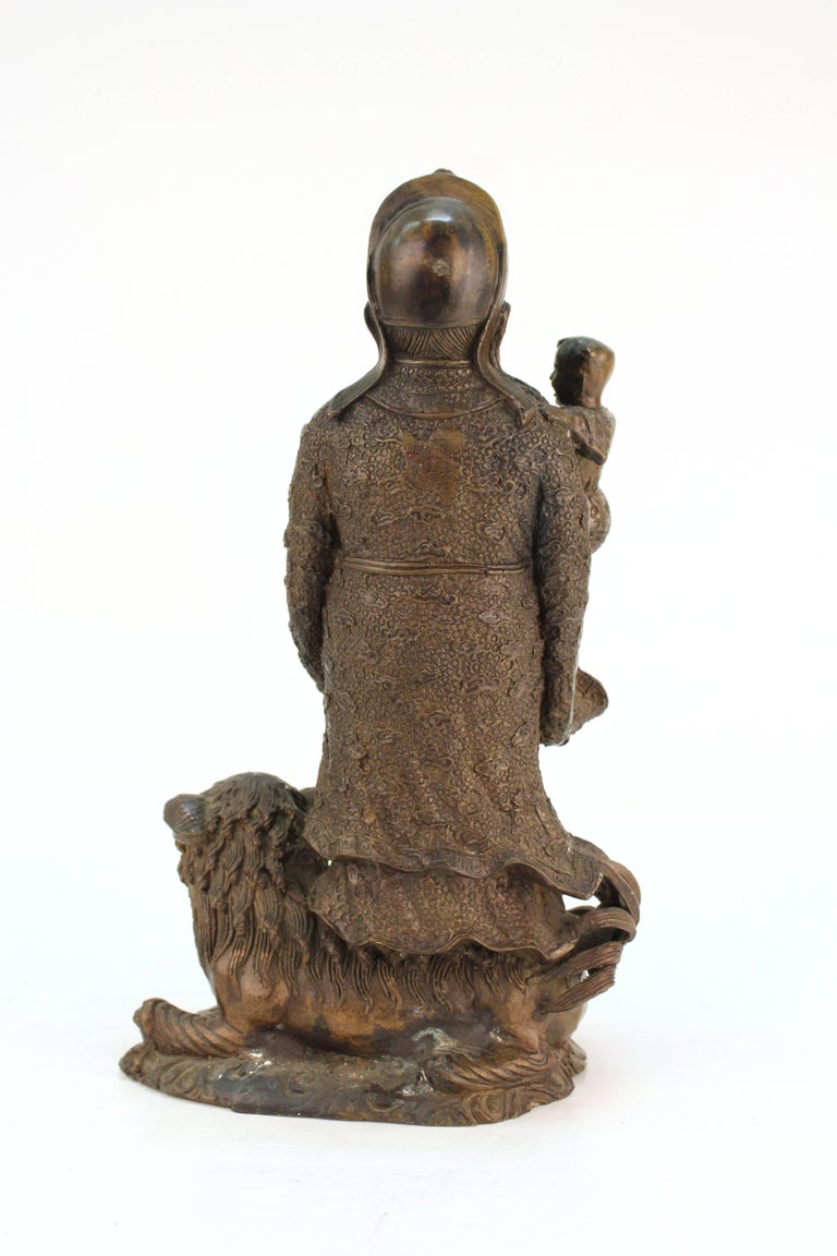Chinese Bronze Sculpture Deity Figure of Lu at 1stDibs | china bronze ...