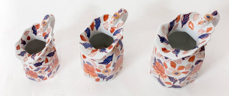 Blue, Purple and Orange Porcelain Pitchers from China For Sale at 1stDibs
