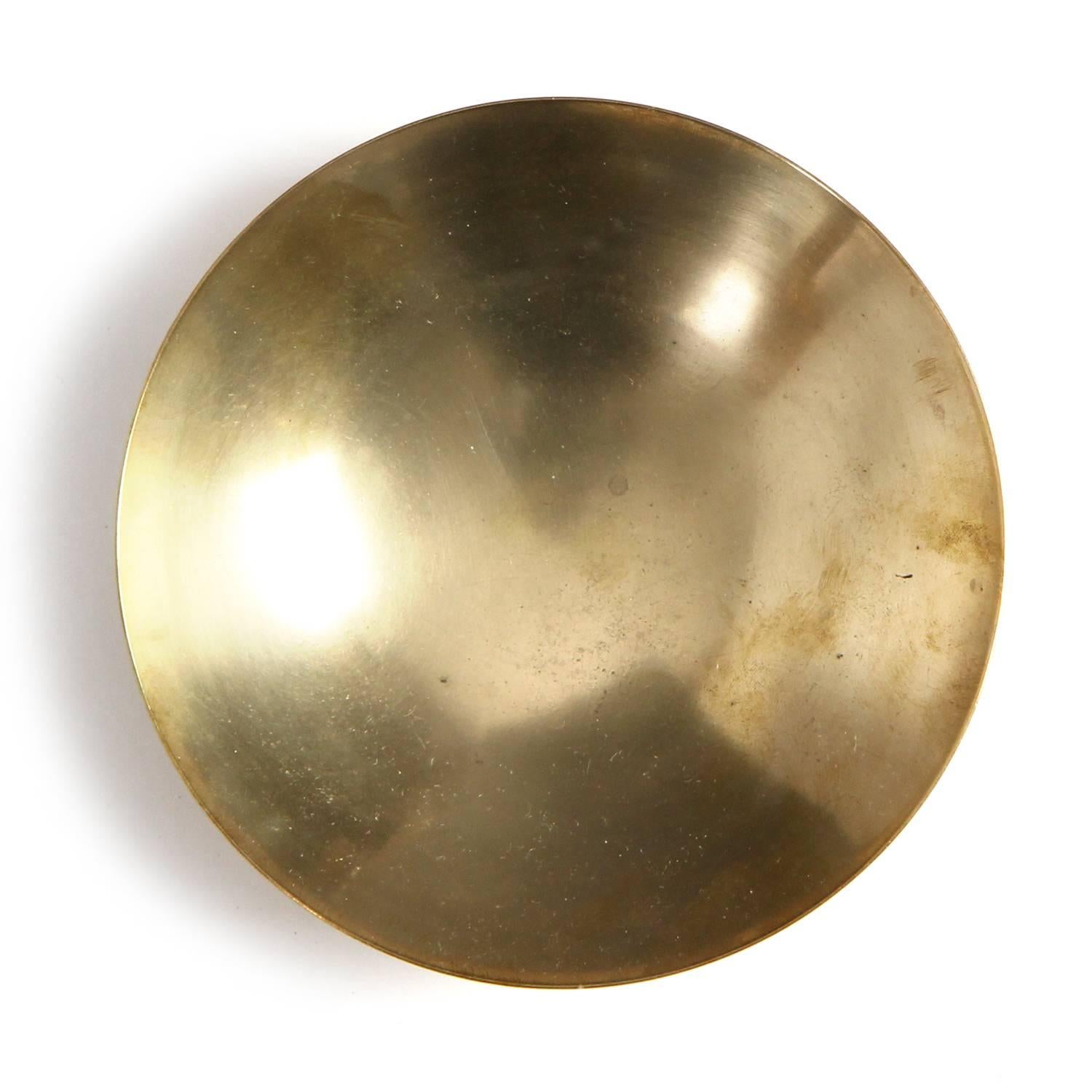 Spun Brass Bowl by Ronald Hayes Pearson For Sale at 1stDibs | shallow ...