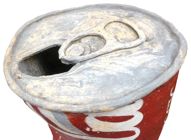 Huge Handmade Ceramic Coca Cola Can Sculpture at 1stDibs