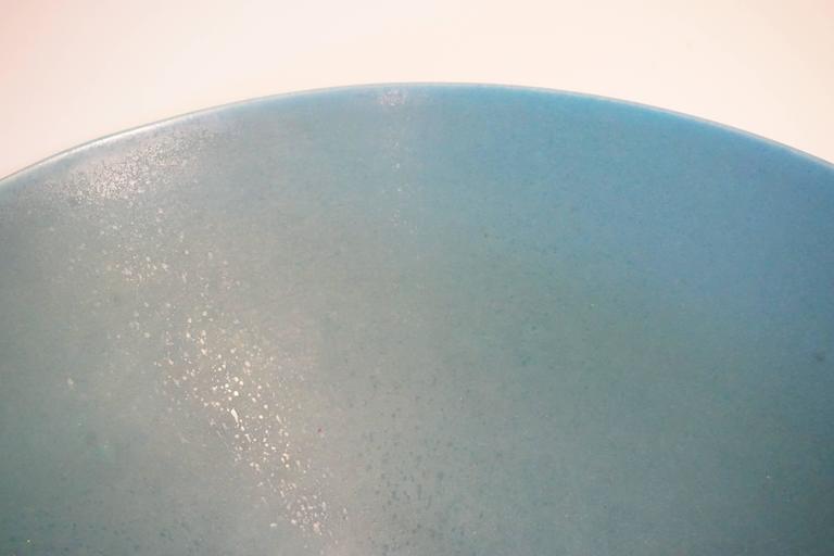 Contemporary Turquoise Ceramic Bowl by Warner Walcott For Sale at 1stDibs