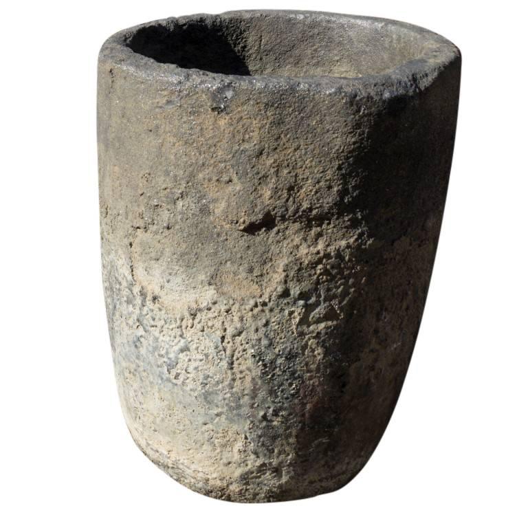 Small Lava Slag Pot from France, circa 1930 at 1stDibs