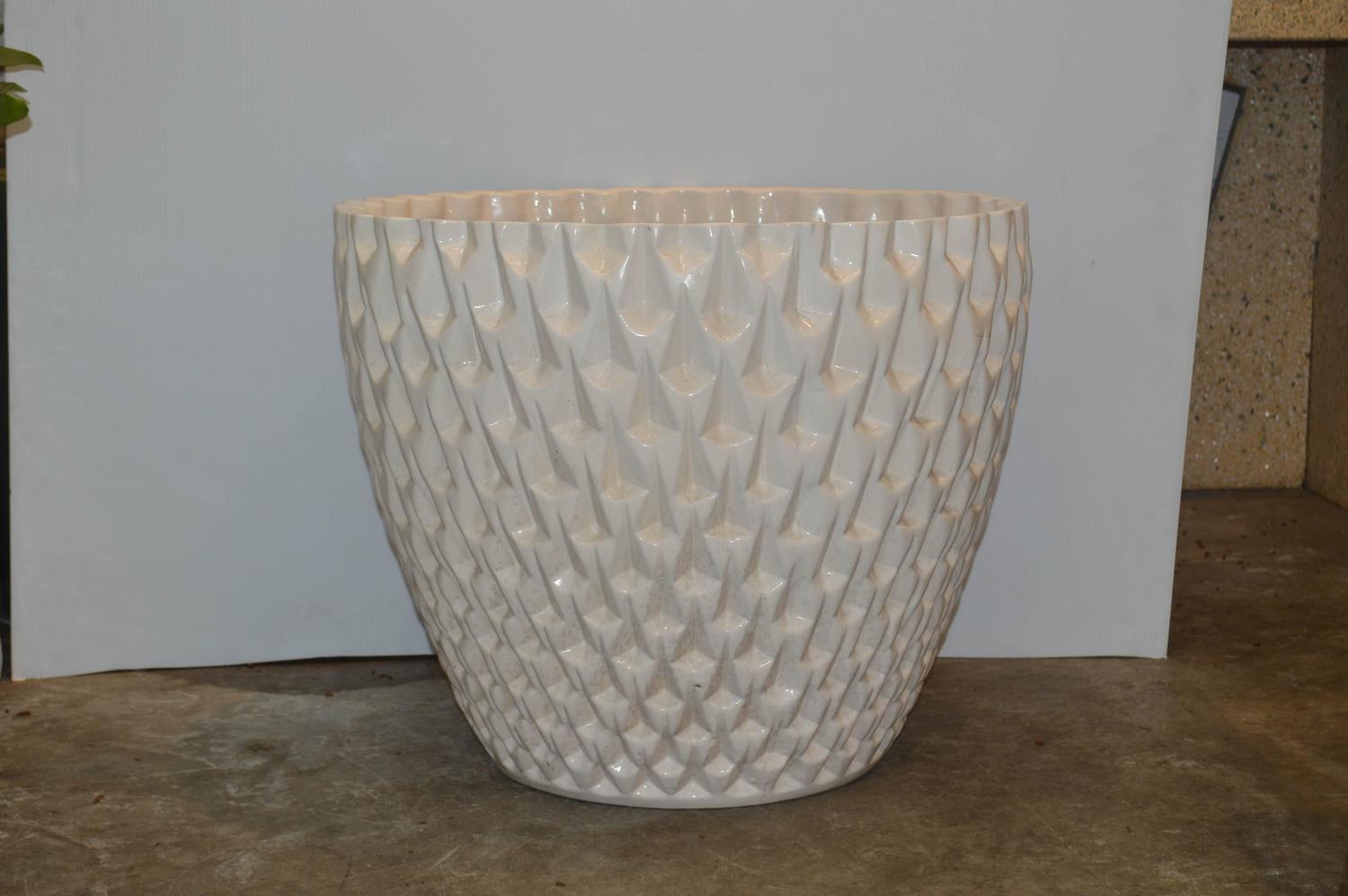 Large Rare White Glazed Phoenix Planter by David Cressey For Sale at ...