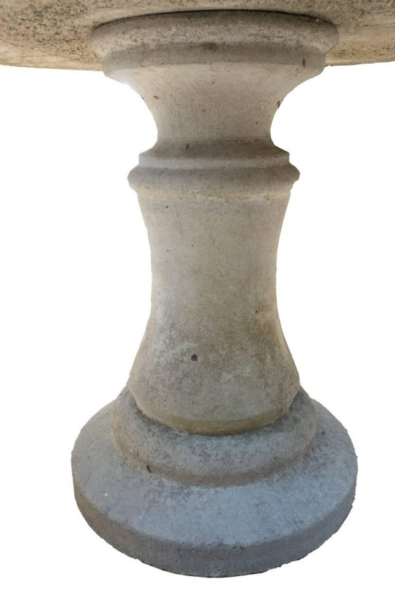 Midcentury Cast Stone Table For Sale at 1stDibs