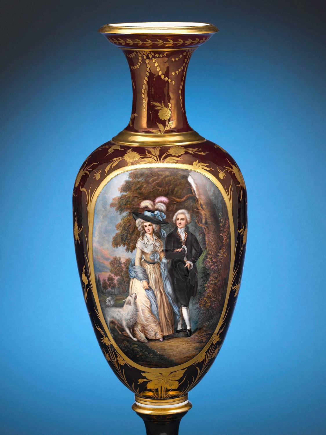 Royal Vienna Porcelain Vase For Sale at 1stdibs
