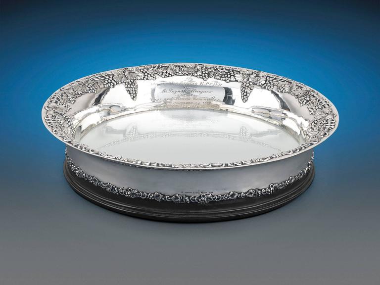 Art Nouveau Sterling Silver Plateau For Sale at 1stDibs