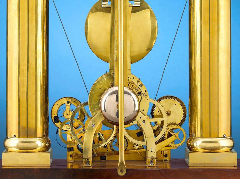 French Celestial Skeleton Clock at 1stDibs