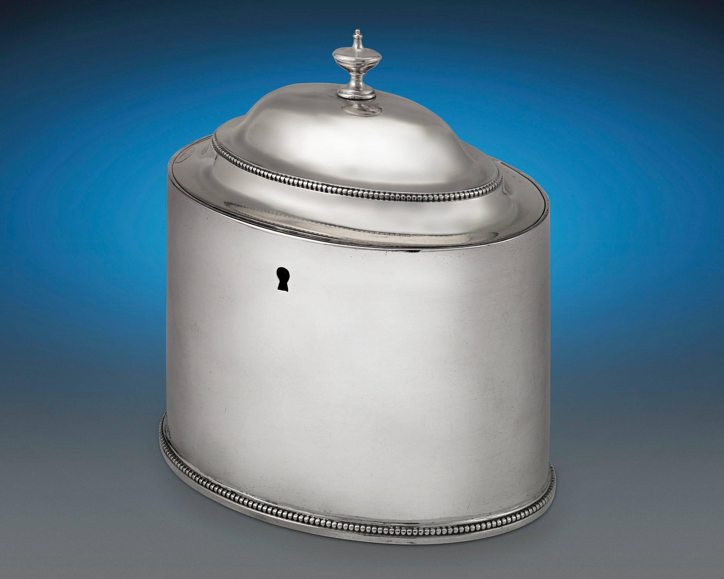 Hester Bateman Georgian Silver Tea Caddy at 1stDibs
