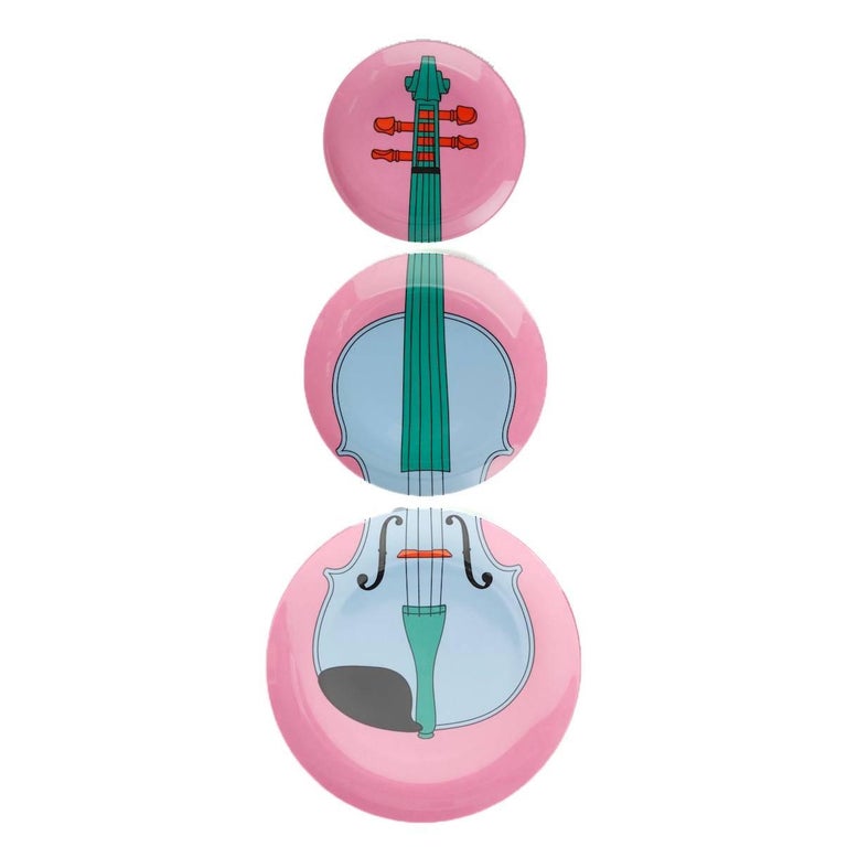 Violin Plates by Michael Craig-Martin at 1stDibs