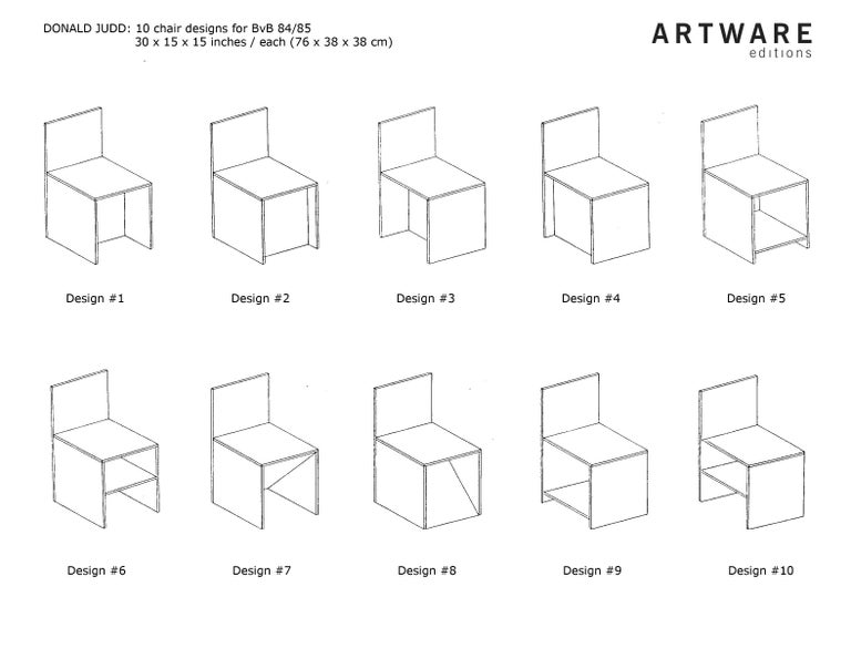 Chair by Donald Judd For Sale at 1stDibs | donald judd chair, donald ...