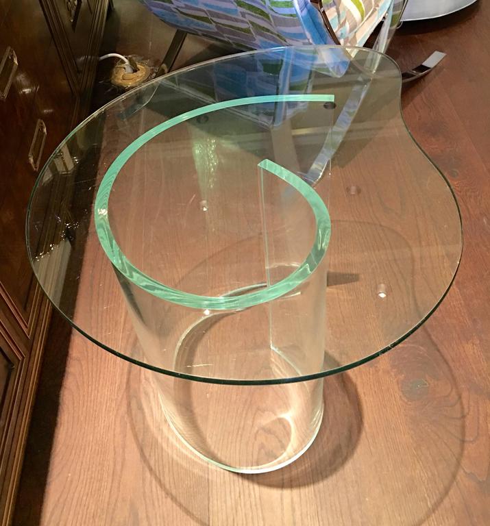 Vladimir Kagan Lucite "Snail" Tables at 1stDibs