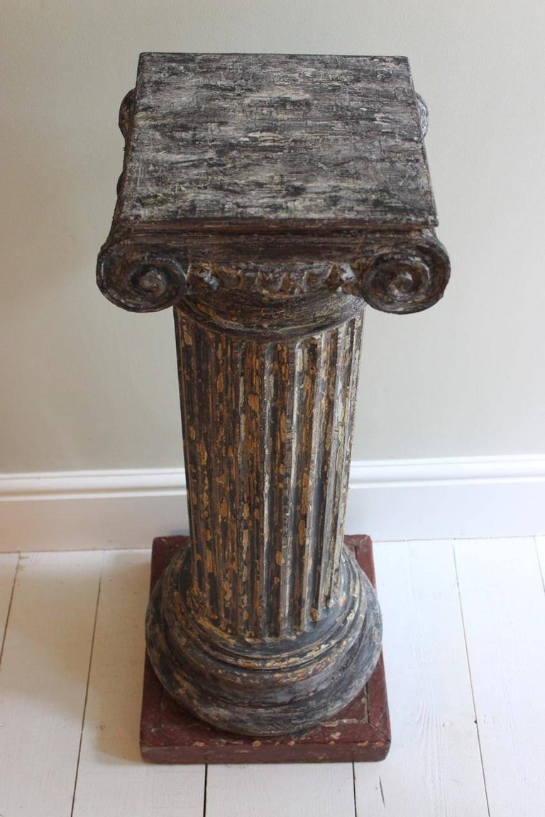 19th Century Painted Classical Column or Plinth at 1stDibs