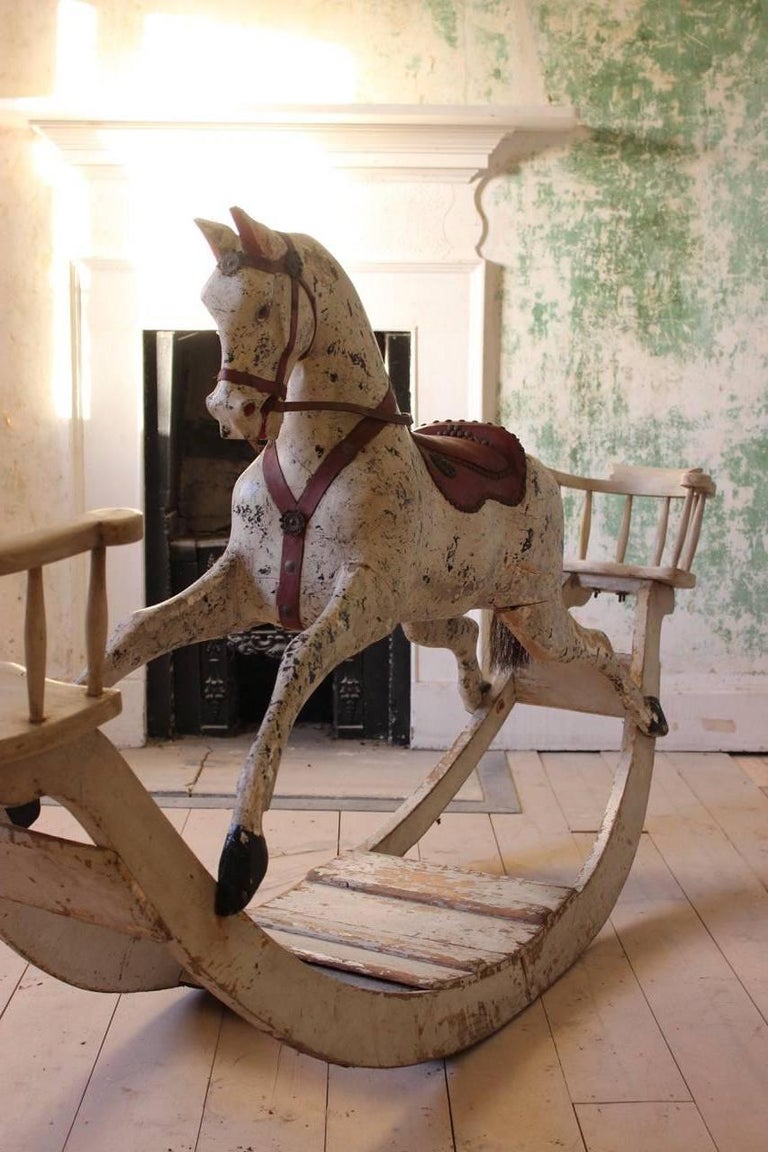 Late 19th Century English Rocking Horse at 1stDibs
