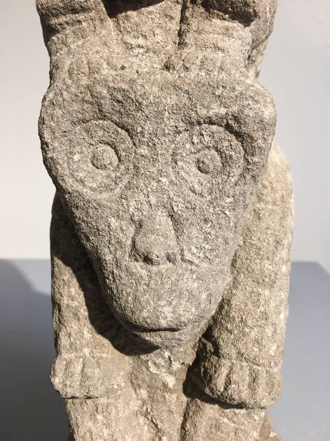 Chinese Carved Stone Monkey Totems For Sale at 1stdibs