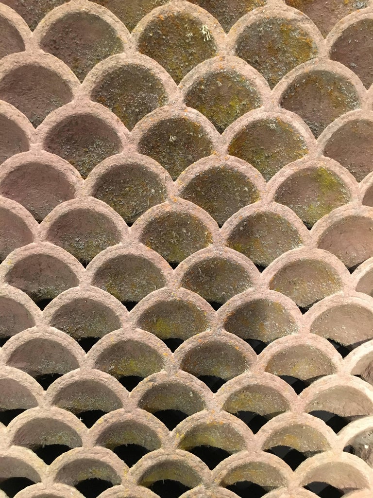 Pair of Antique Indian Carved Sandstone Jali Window Screens, Madhya ...