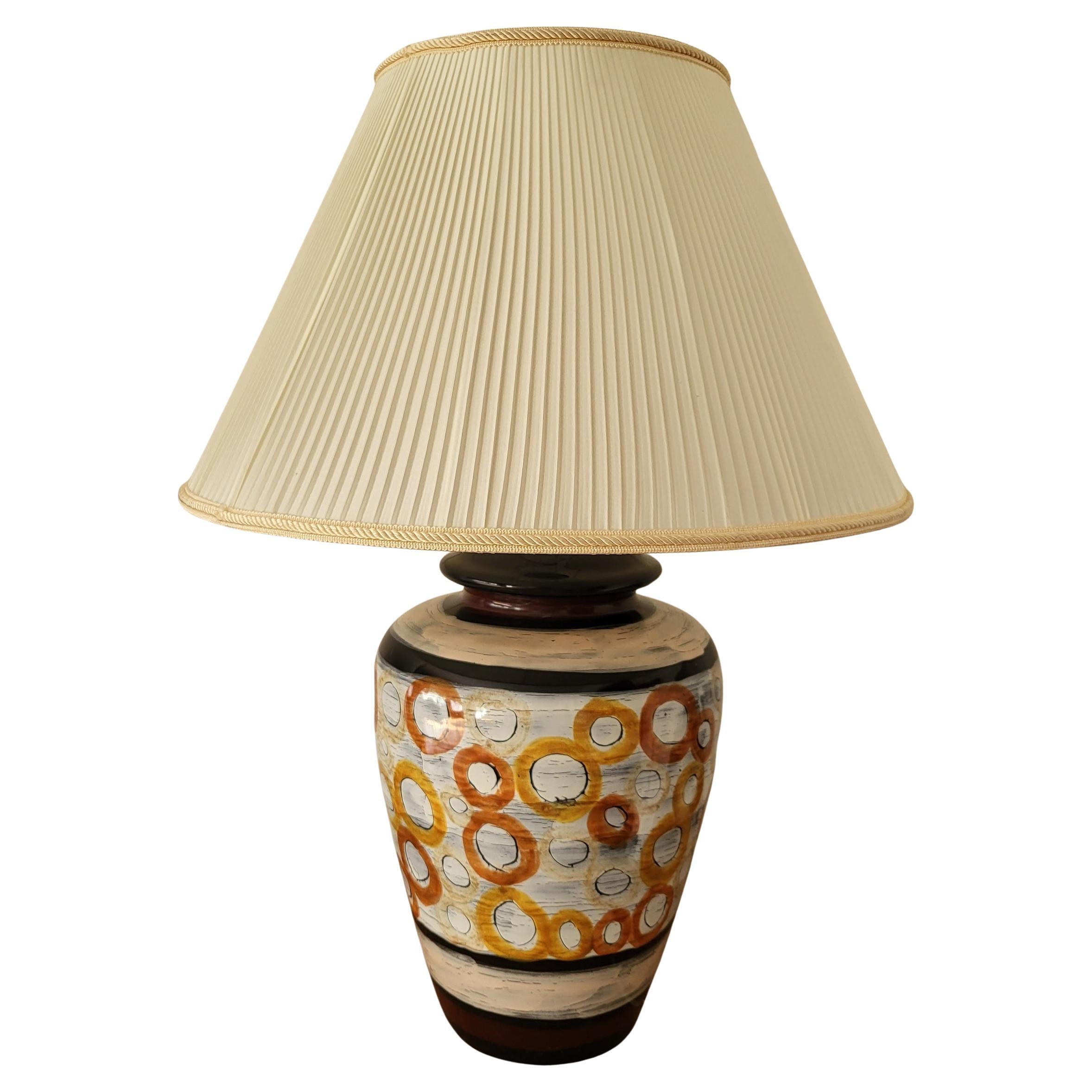 Hubert Olivier Ceramic Table Lamp, Bordeaux Glaze, France, Circa 1980 ...