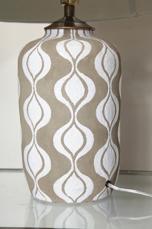 Pair of Geometric Table Lamps at 1stDibs