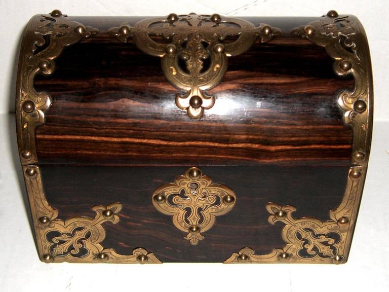 Victorian Coromandel Wood Domed Letter Box at 1stDibs | coromandel wood box