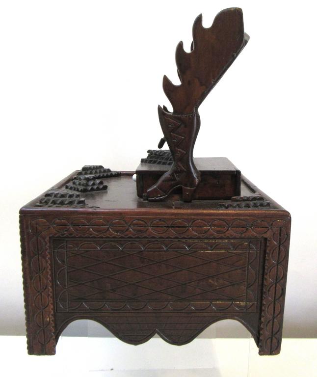 Special Tramp Art Box of Drawers For Sale at 1stDibs | tramp art for ...