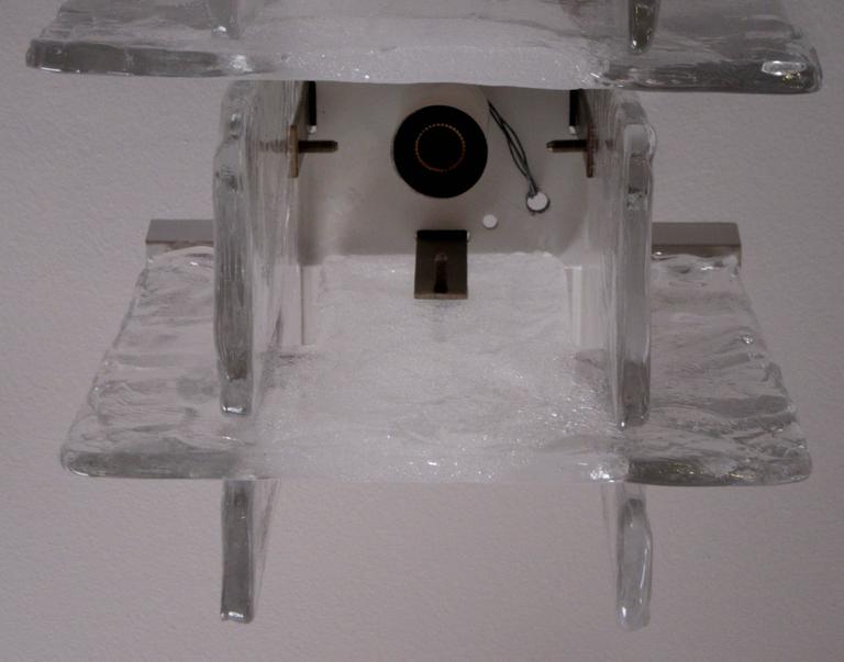 Small-Scale Interlocking Glass Flush Mount Pendant Light For Sale at ...