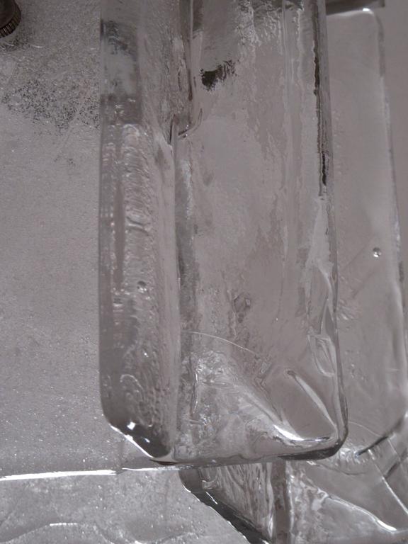 Small-Scale Interlocking Glass Flush Mount Pendant Light For Sale at ...