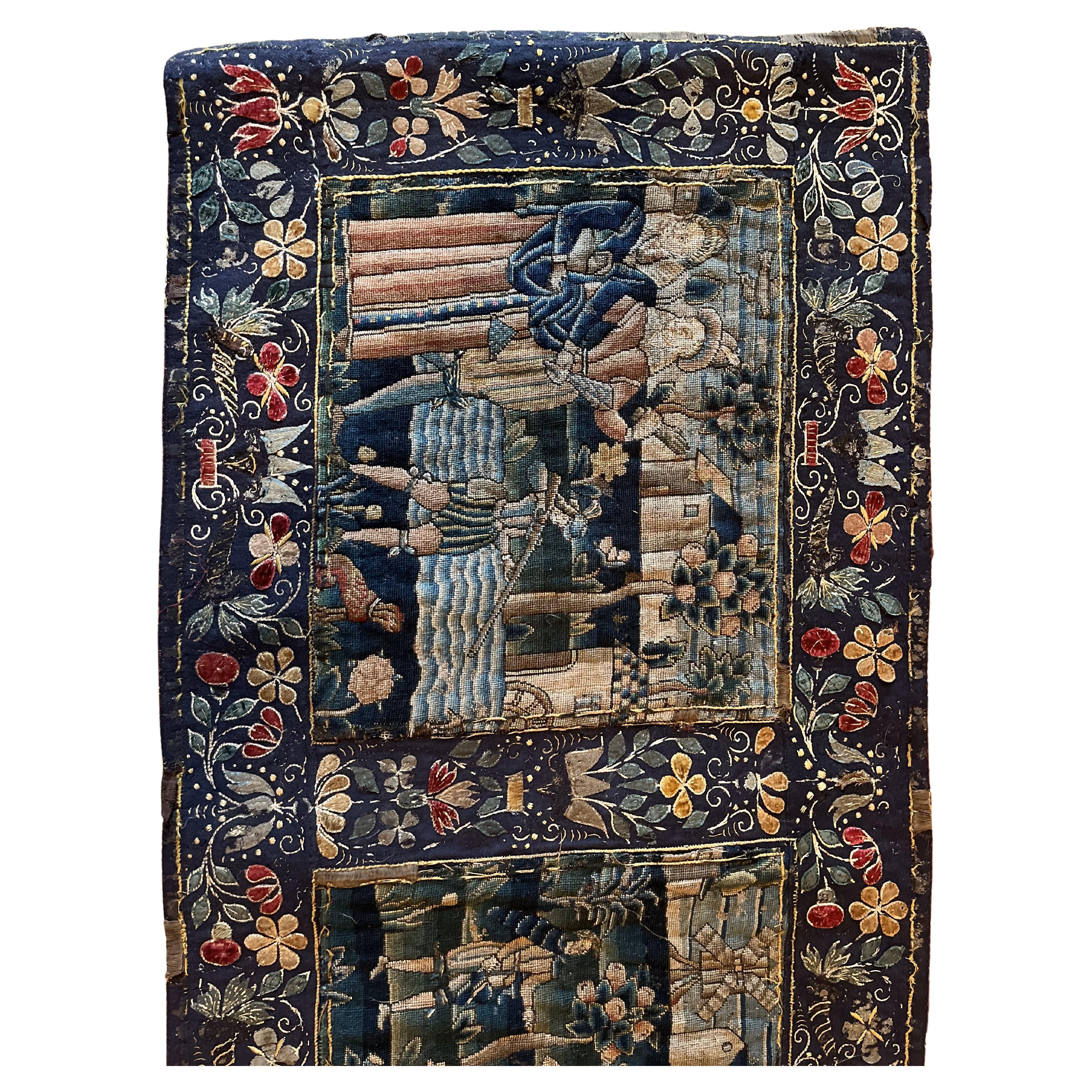 17th Century English Needlework Panel For Sale at 1stDibs