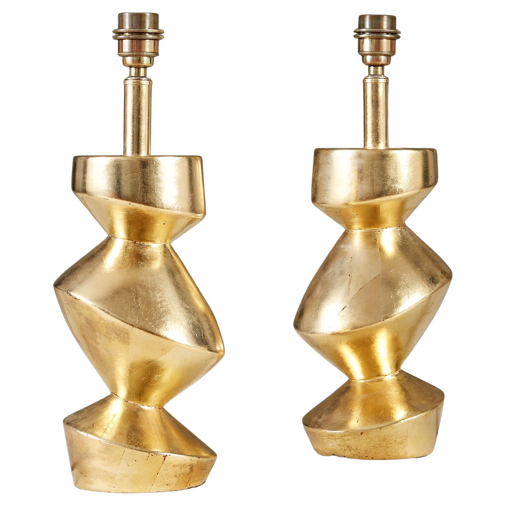 Gold Leaf Table Lamps - 239 For Sale at 1stDibs | gold leaf lamp, gold ...