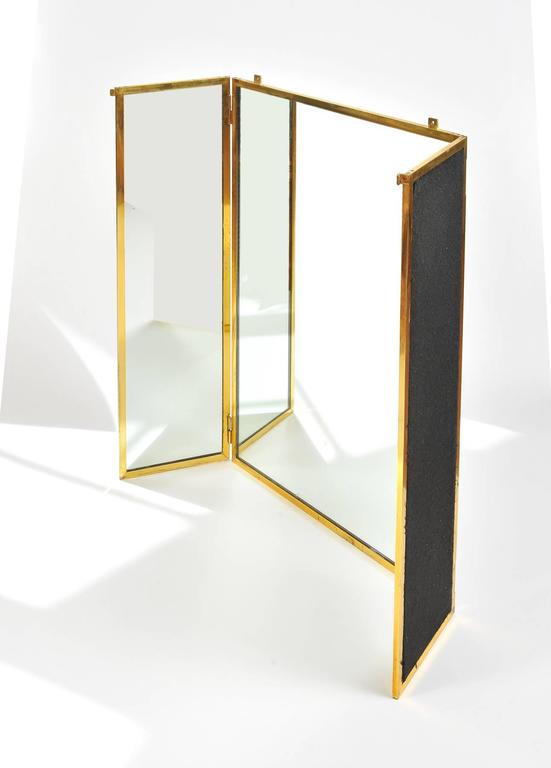 1960s French Triptych Mirror at 1stDibs
