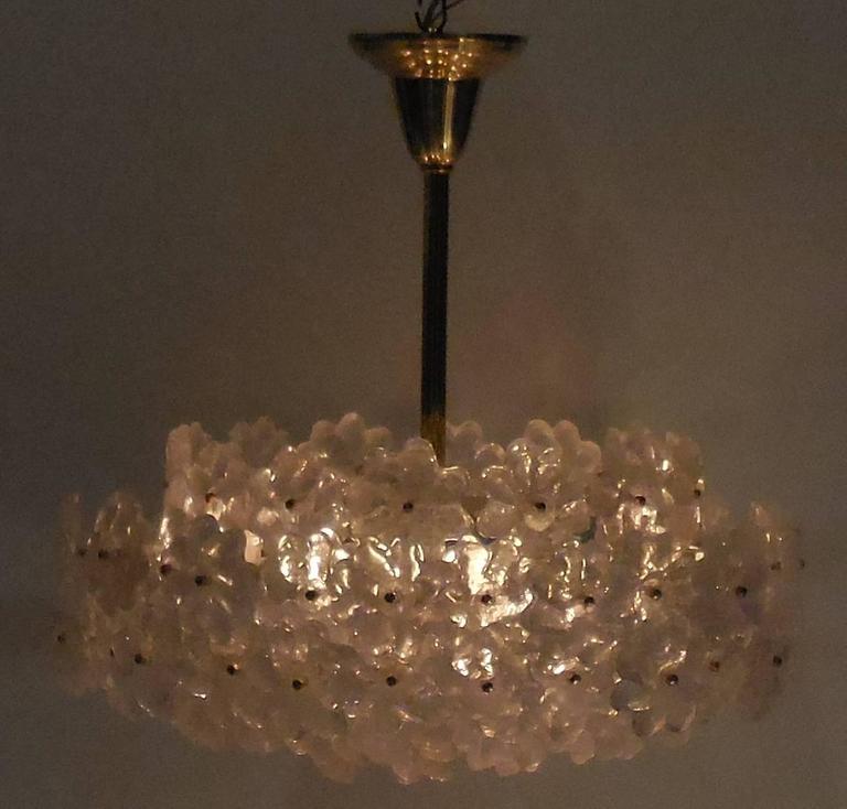 Vintage Lucite Flower Chandelier at 1stDibs