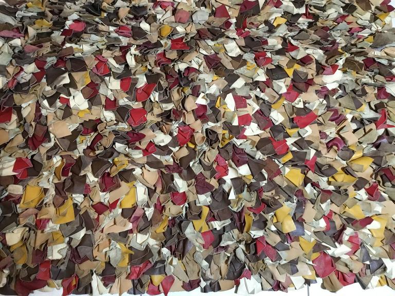 Scandinavia Patchwork Leather Rug at 1stDibs