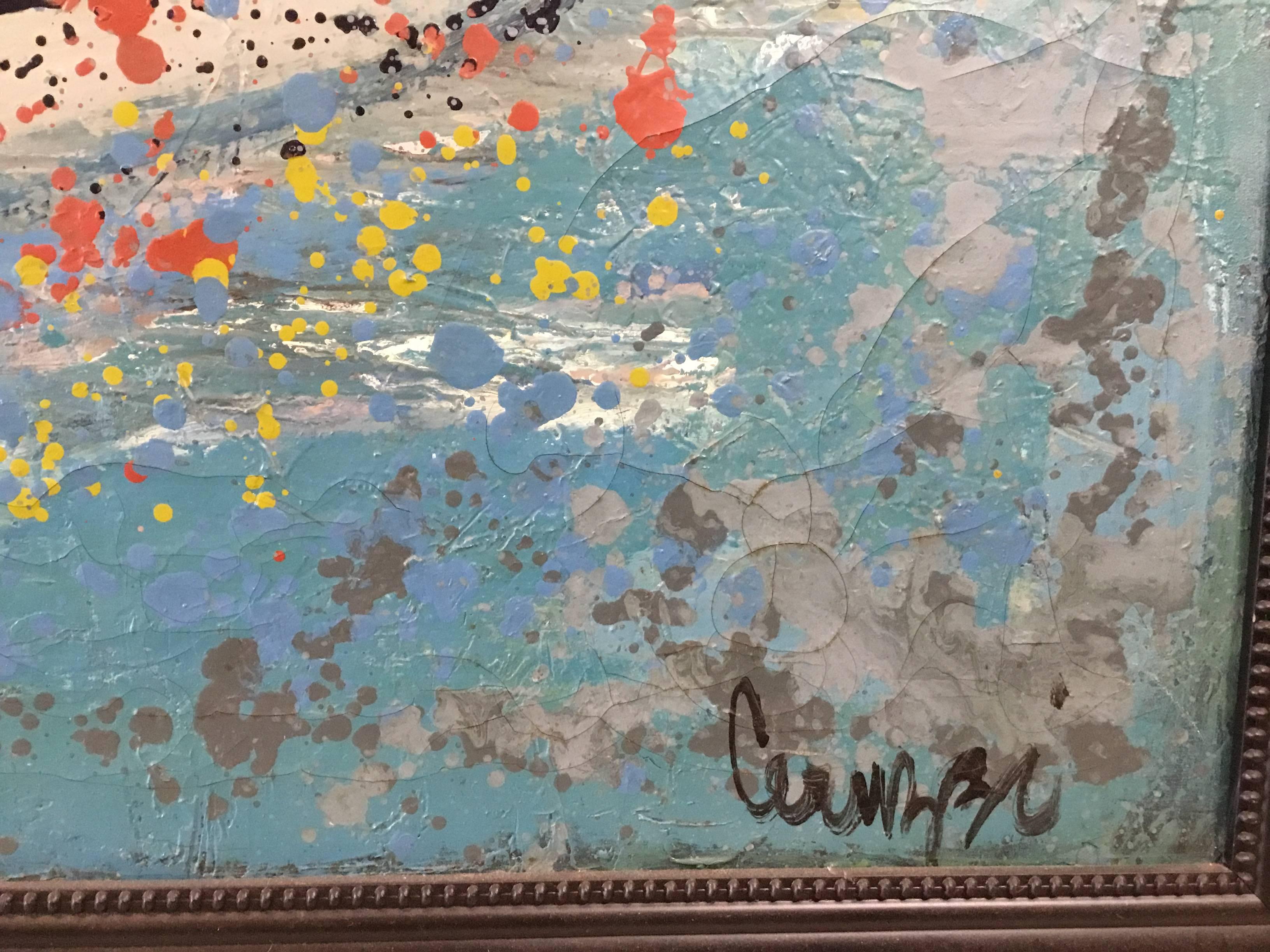 Oil on Canvas Painting Signed by Ceruzzi For Sale at 1stDibs