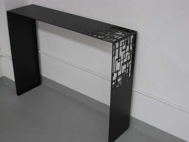 Laser Cut Steel Console For Sale at 1stDibs
