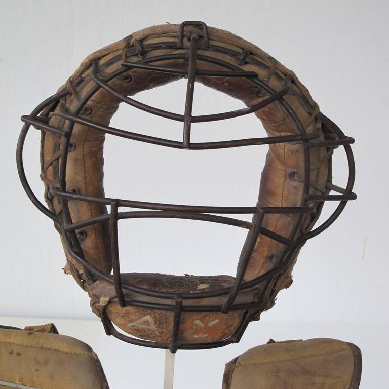 Invisible Catcher Baseball Figure with Mask, Mitt and Pads at 1stDibs