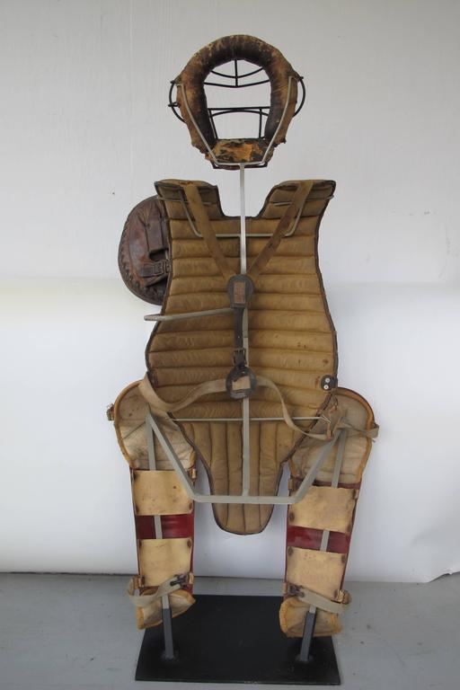 Invisible Catcher Baseball Figure with Mask, Mitt and Pads at 1stDibs