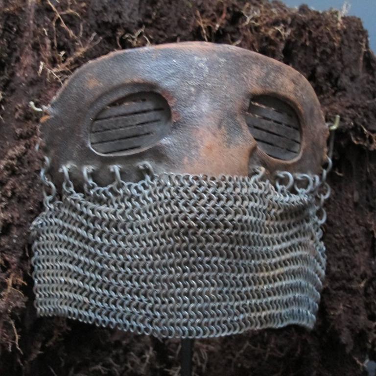 Tank Operators Mask from WWI of Iron Leather and Chain Mail at 1stDibs ...