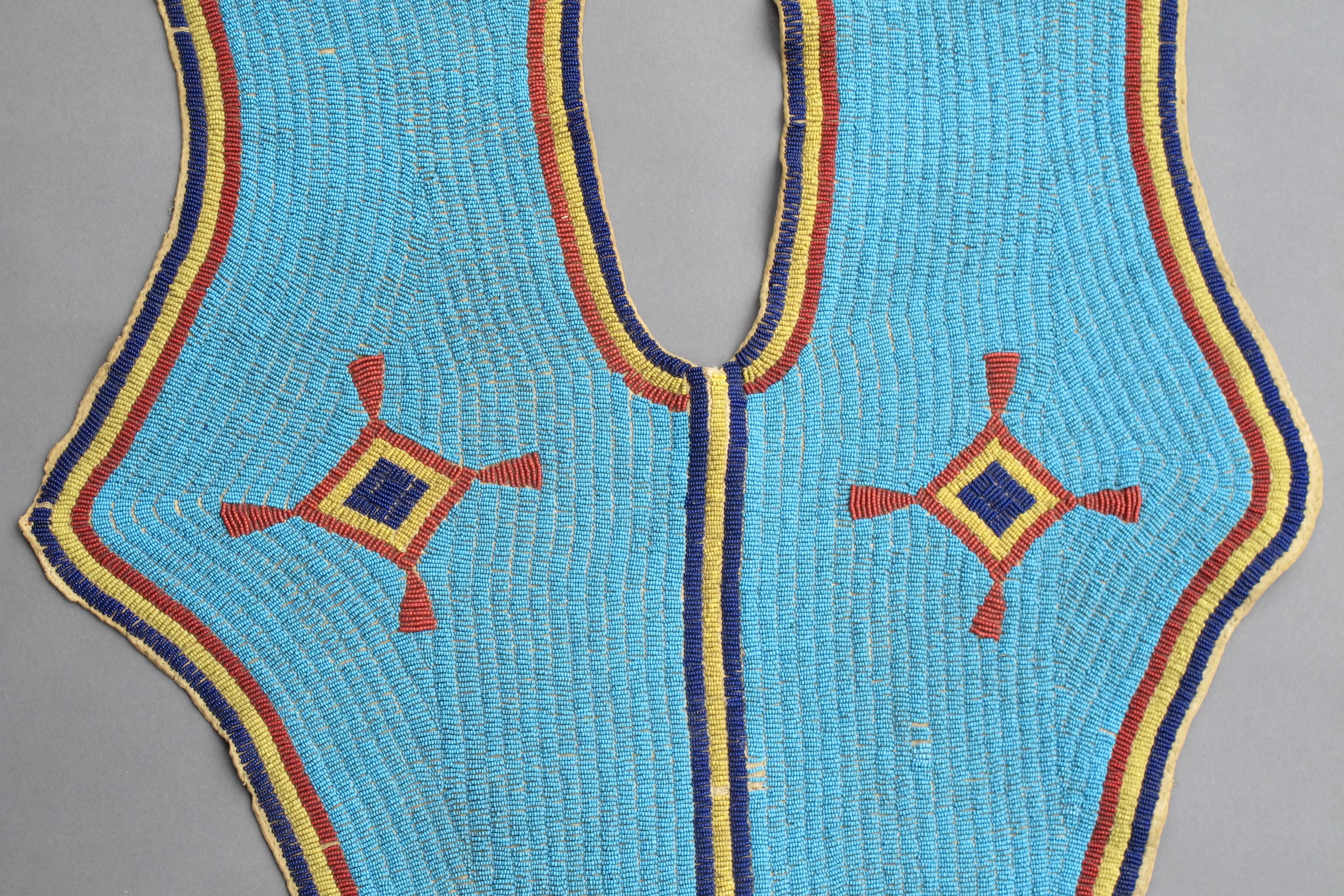 Classic Period Plains Indian Beaded Dress Yoke For Sale at 1stDibs ...