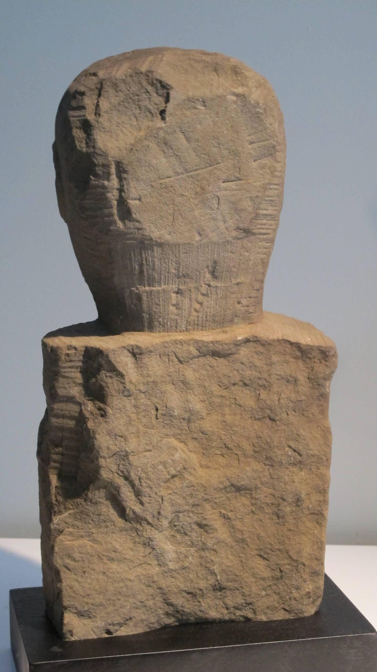 Carved Stone Bust at 1stDibs