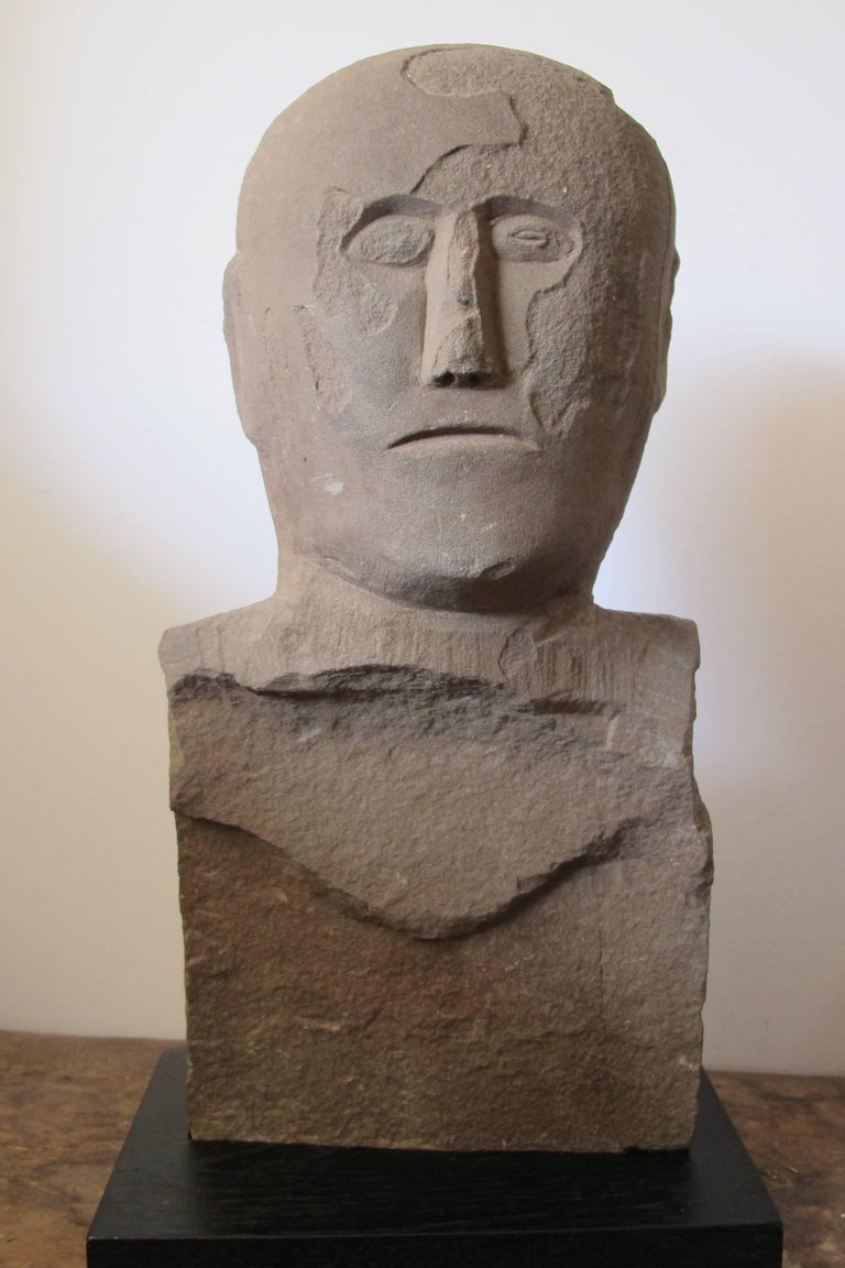 Carved Stone Bust at 1stDibs