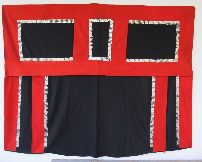 NWC Ceremonial Wool Button Blanket For Sale at 1stdibs