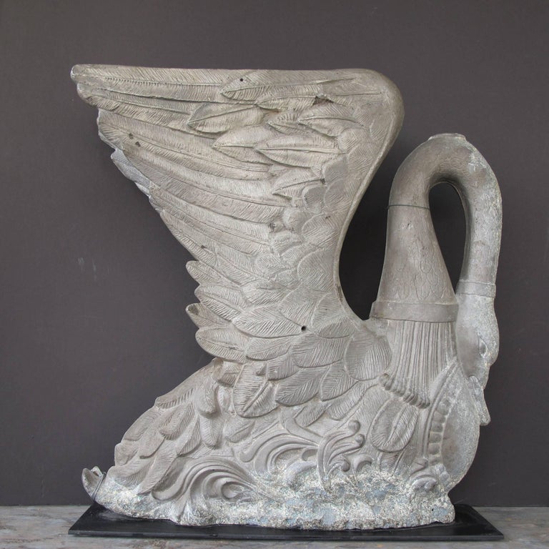 Cast Metal Swan Sculpture Mold at 1stDibs