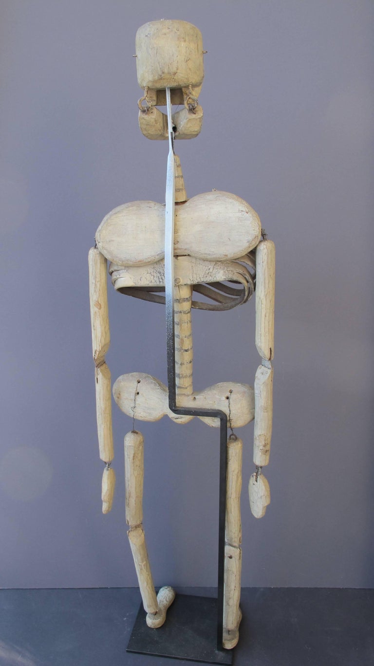 Wood and Leather Skeleton Puppet from Odd Fellows Lodge at 1stDibs
