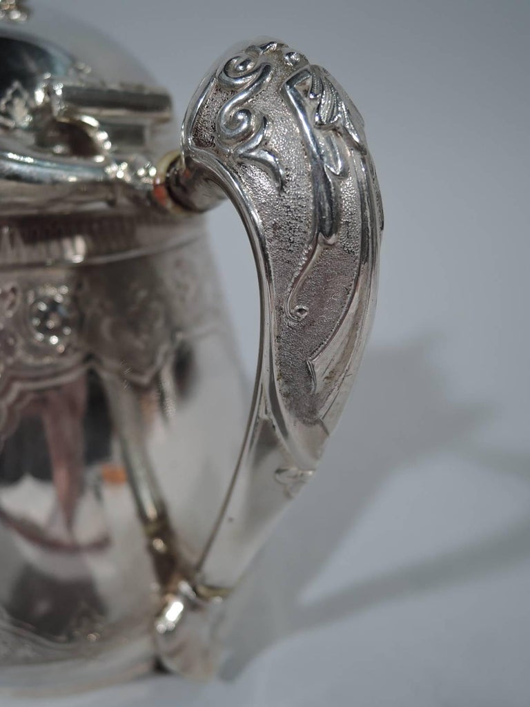 Antique Gorham Aesthetic Coin Silver Teapot with Medallions For Sale at ...