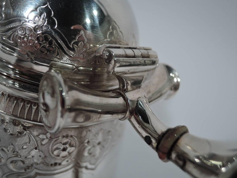 Antique Gorham Aesthetic Coin Silver Teapot with Medallions For Sale at ...