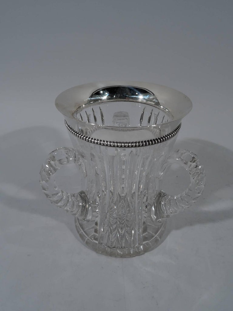 American Brilliant-Cut Glass and Sterling Silver Loving Cup by Wilcox ...