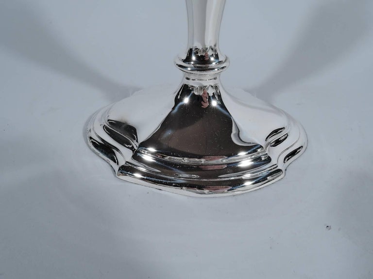 Pair of Reed and Barton Sterling Silver Candlesticks in Hepplewhite ...