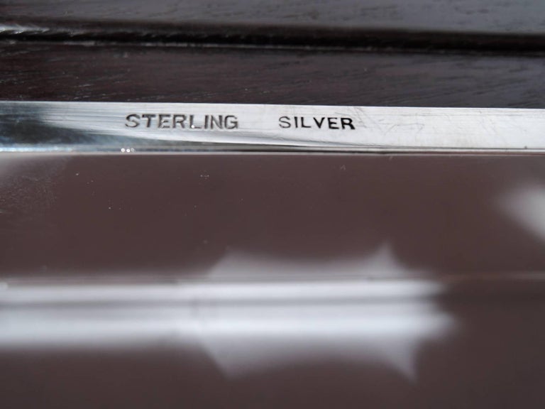 Lovely Sterling Silver Keepsake Box with Engraved Flowers For Sale at ...