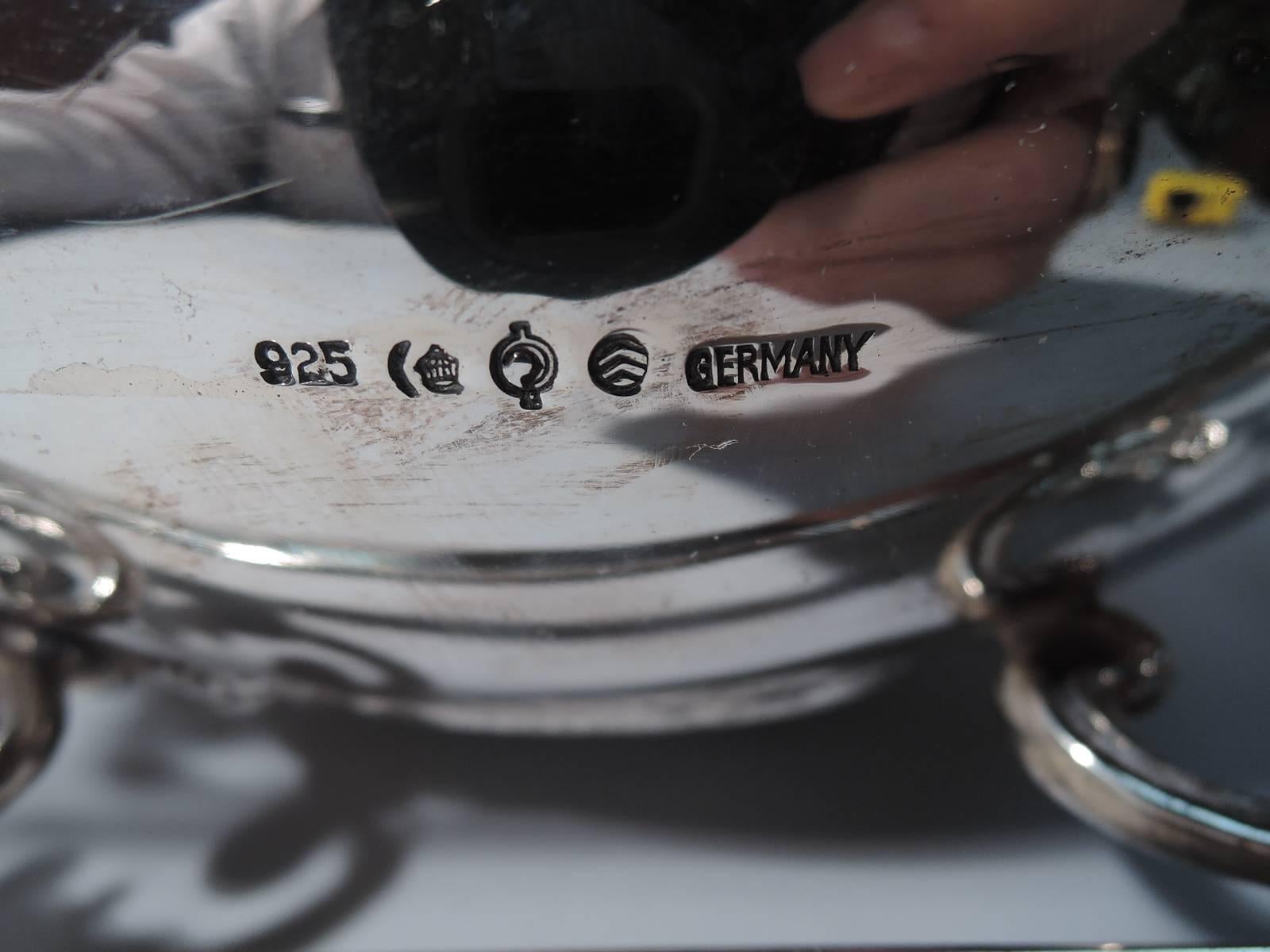 German Rococo Style Sterling Silver Reindeer-Harnessed Sleigh For Sale ...