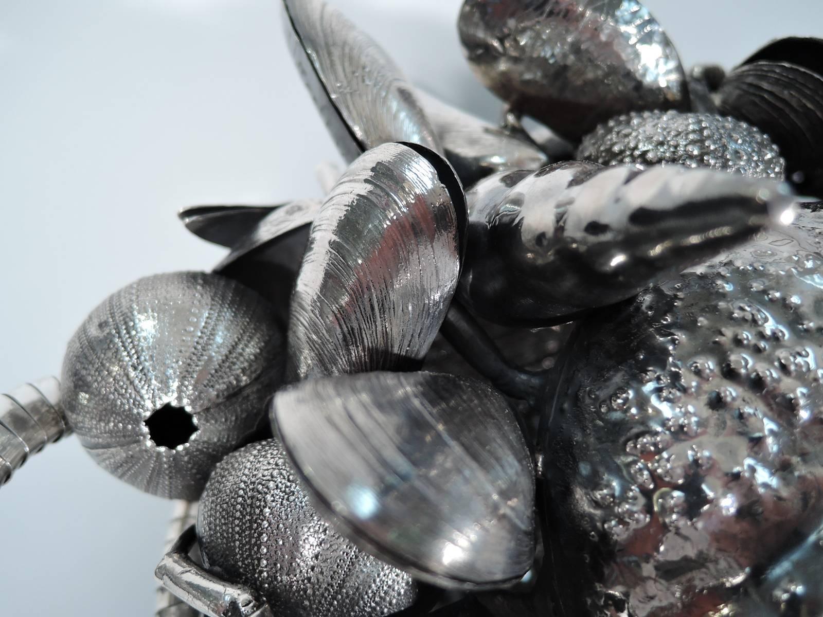 One of a Kind Mario Buccellati Sterling Silver Seafood Basket ...