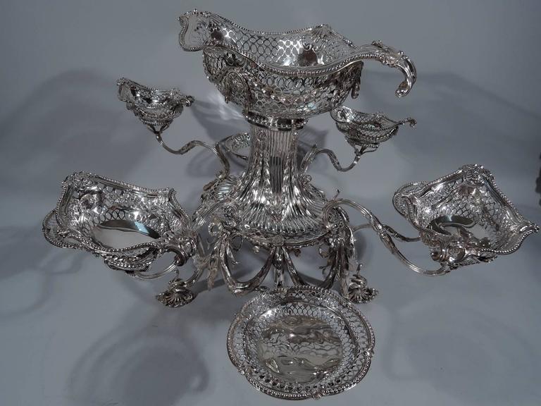 Wonderful English Georgian Sterling Silver Epergne For Sale at 1stDibs ...