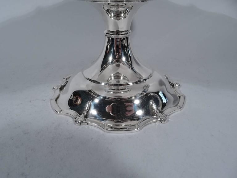 Old Fashioned English Sterling Silver Compote For Sale at 1stDibs